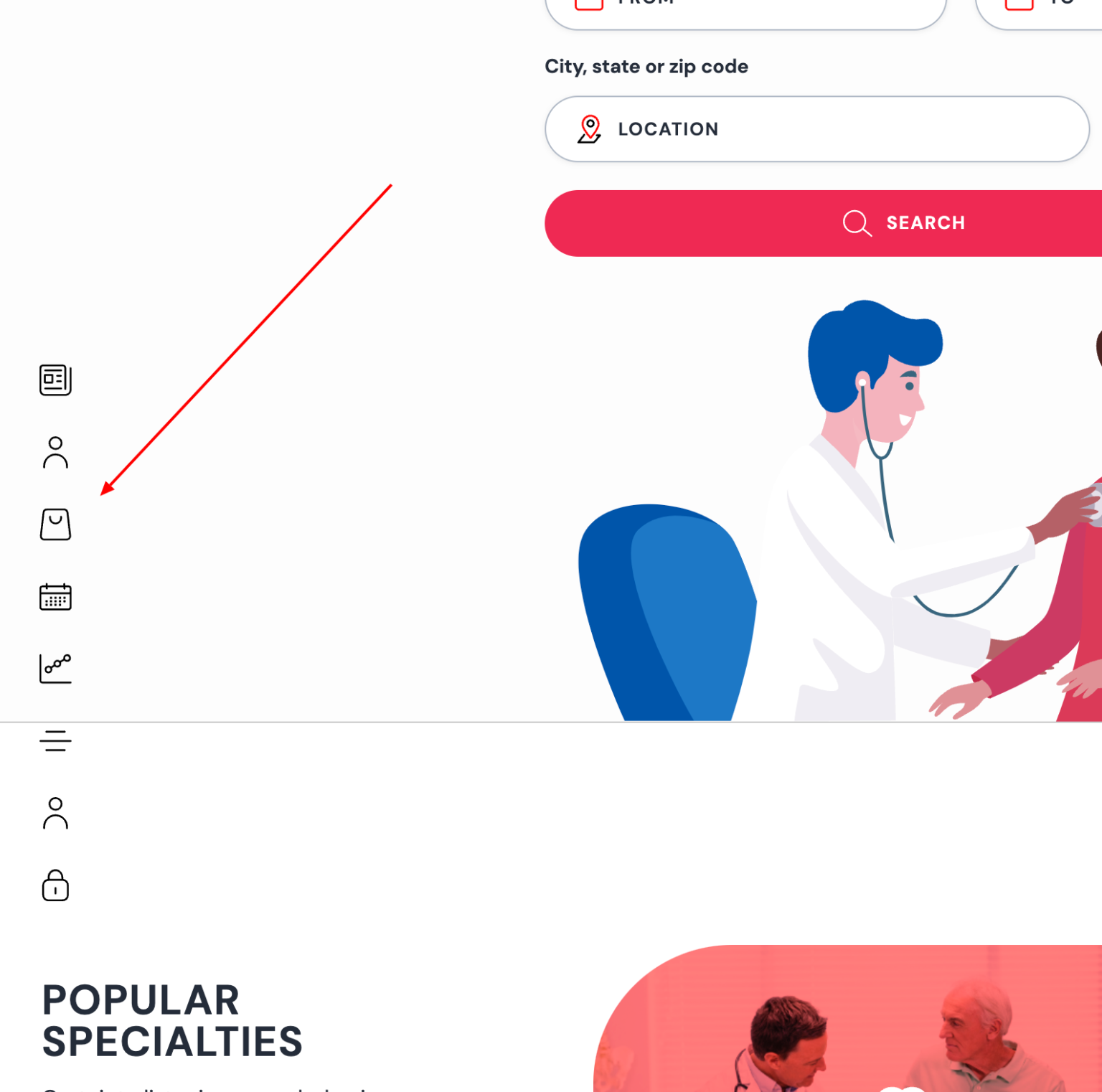 Vertical DASHBOARD Menu Visible On Every Page — VOXEL