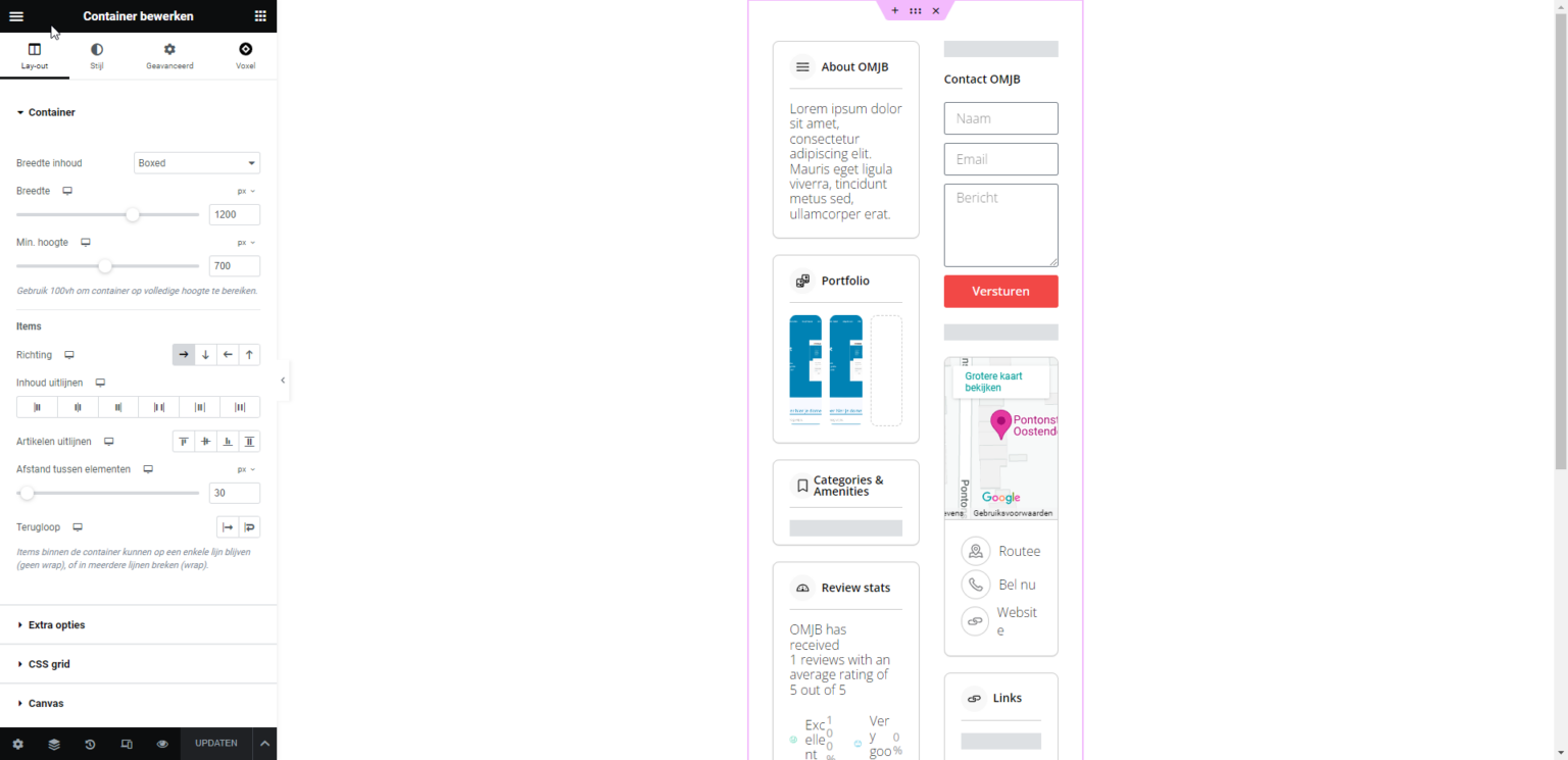 Editing With Elementor Small Screen — VOXEL
