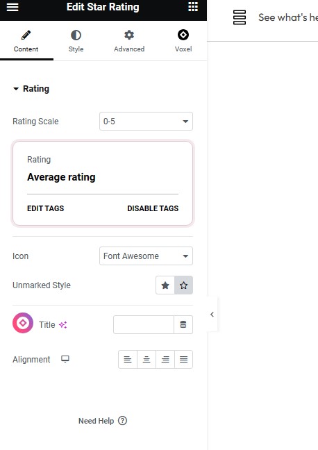 Improvement Suggestion: Edit Star Rating — VOXEL