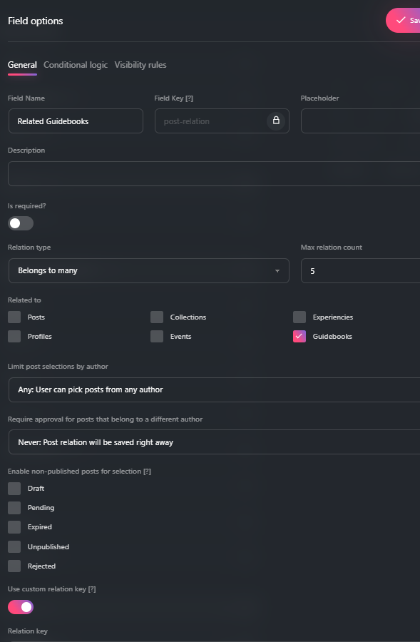 Inquiry on Post Relations and Widget Configurations – VOXEL