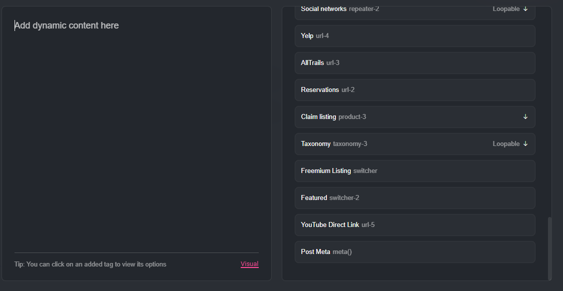 Issue With Dynamic Tag Fields In Single Page Template — VOXEL
