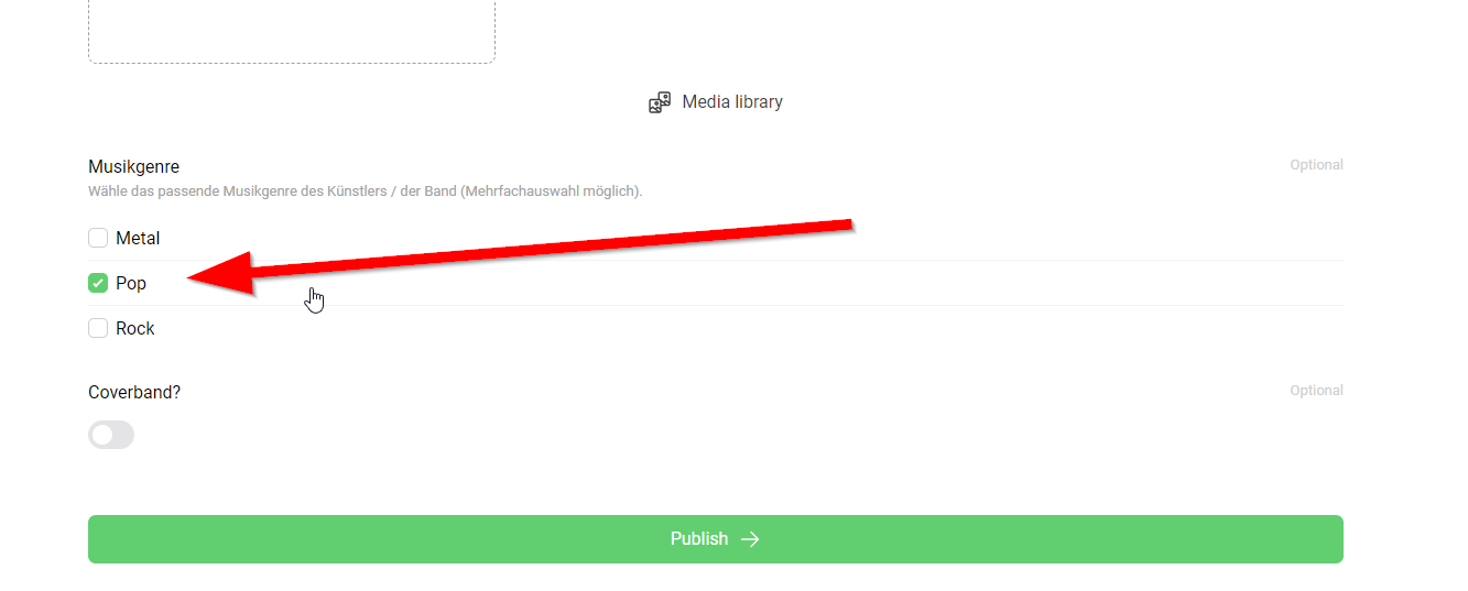 Taxonomy Select Field / Pre Selection — VOXEL