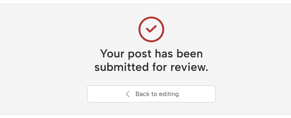 Add Explainer Text And Customise "Your Post Has Been Submitted For ...