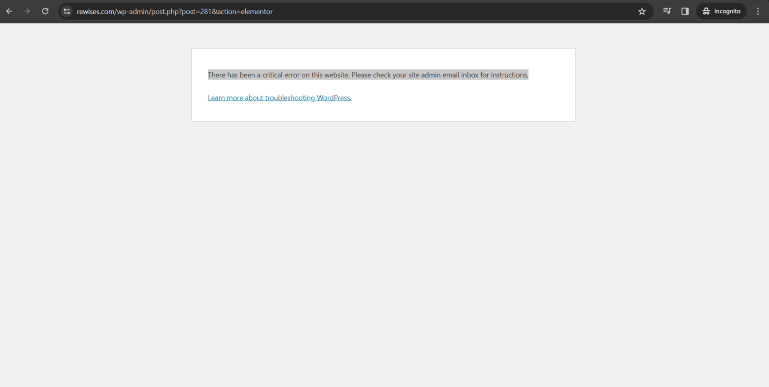 Elementor Error — VOXEL