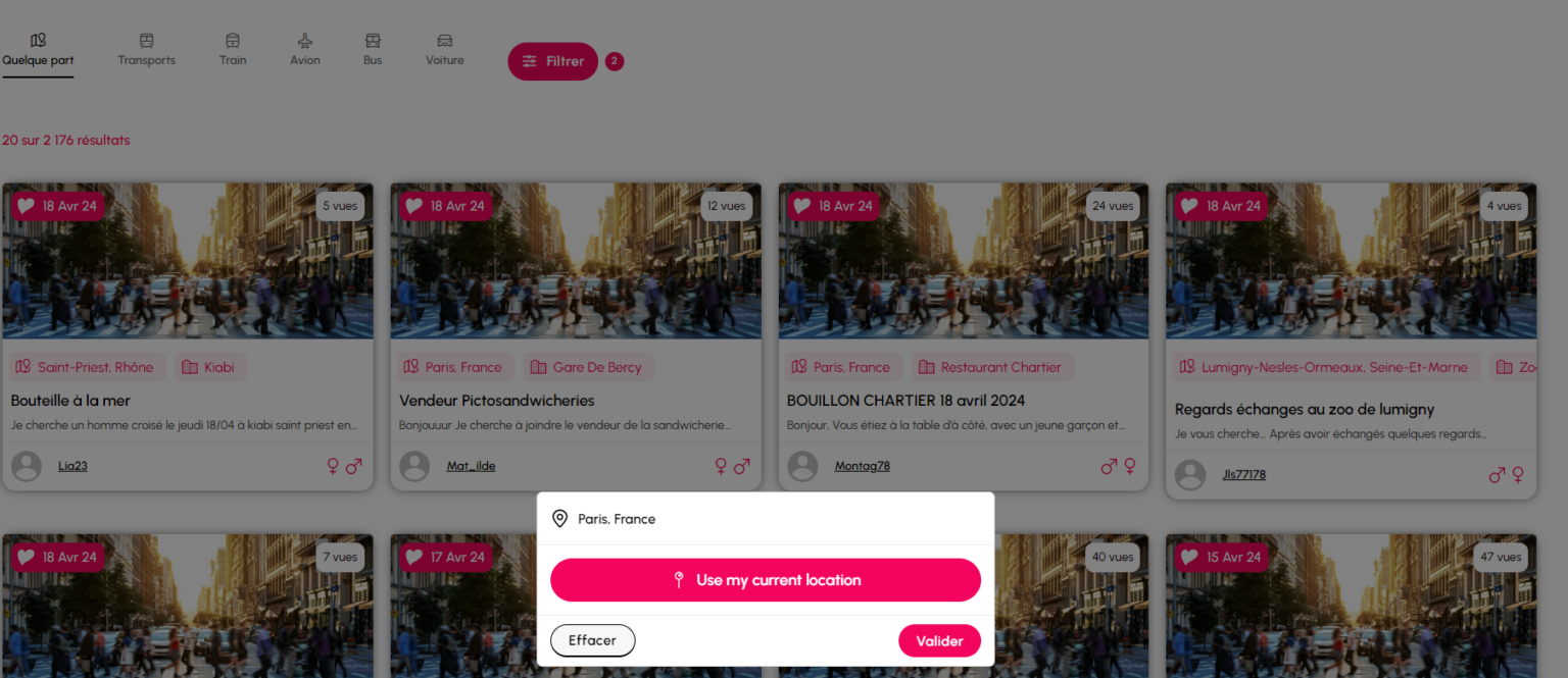 Search Form – Popup Filter – Location – Strange behaviour – VOXEL