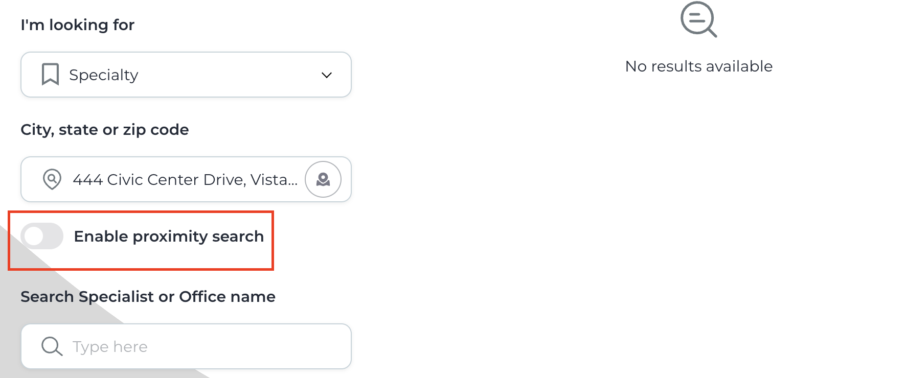 Enable Proximity Search — VOXEL