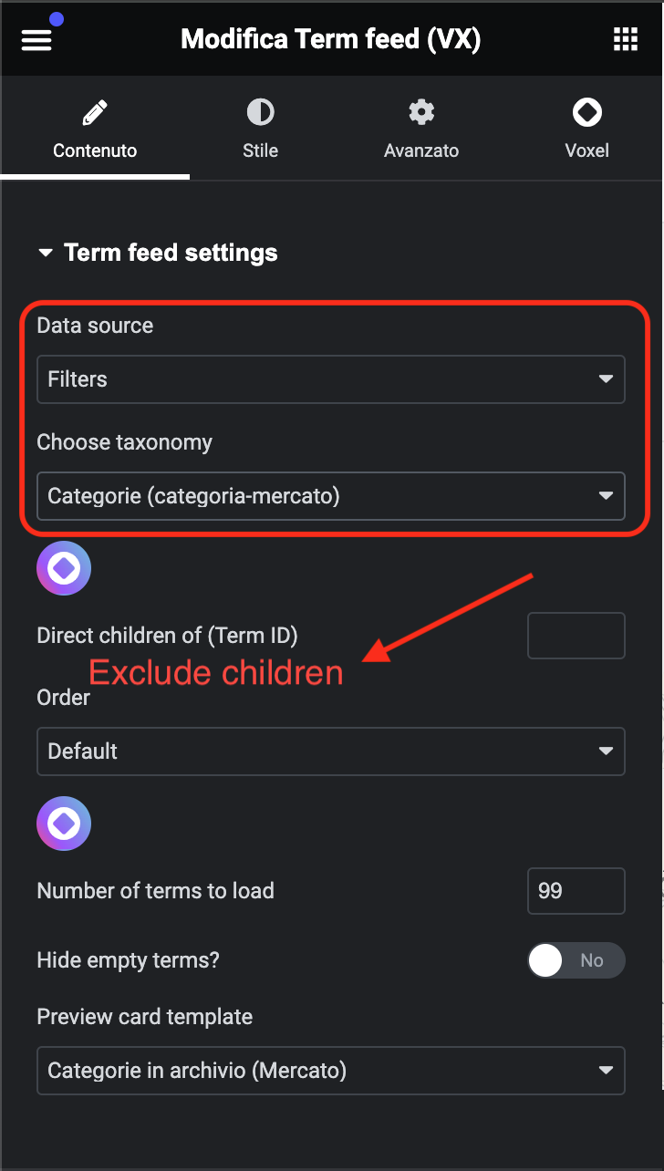 Exclude Children From TermFeed Filters — VOXEL