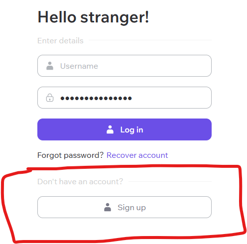 Disable SignUp Button On — VOXEL