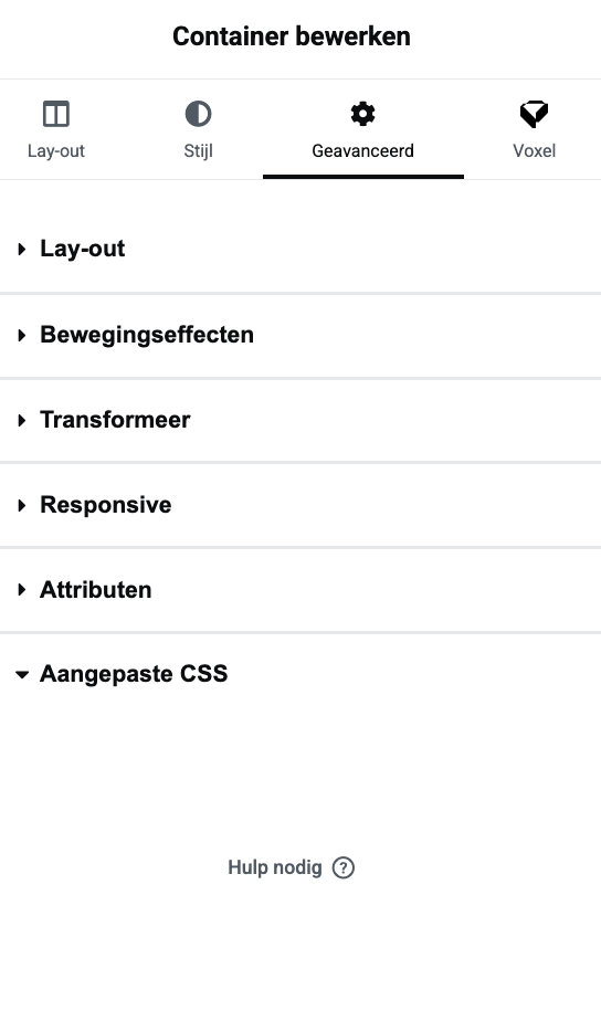 Fixed Custom Width Height Containers — VOXEL
